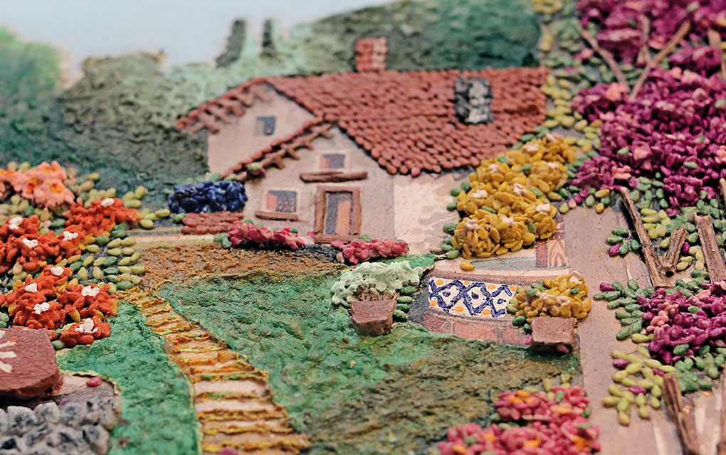 ‘Arte con semillas’, exposición de color