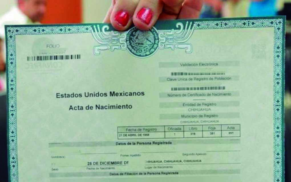 Acta de nacimiento: ¿Cómo corregir los datos por Internet?