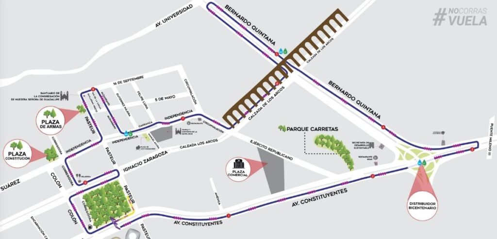 Estas son las rutas para el Querétaro Maratón 2025